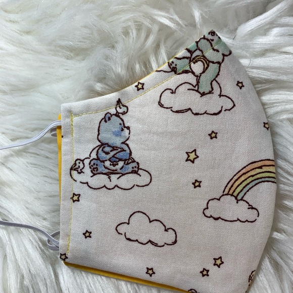 Hand Crafted | Accessories | Care Bears Face Mask Reversible Reusable ...